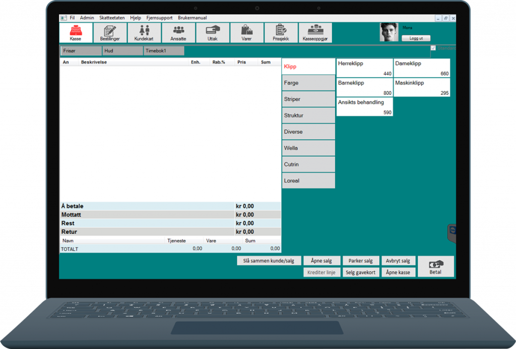Easykasse: Kassesystem og betalingsløsning for din salong | Easyupdate